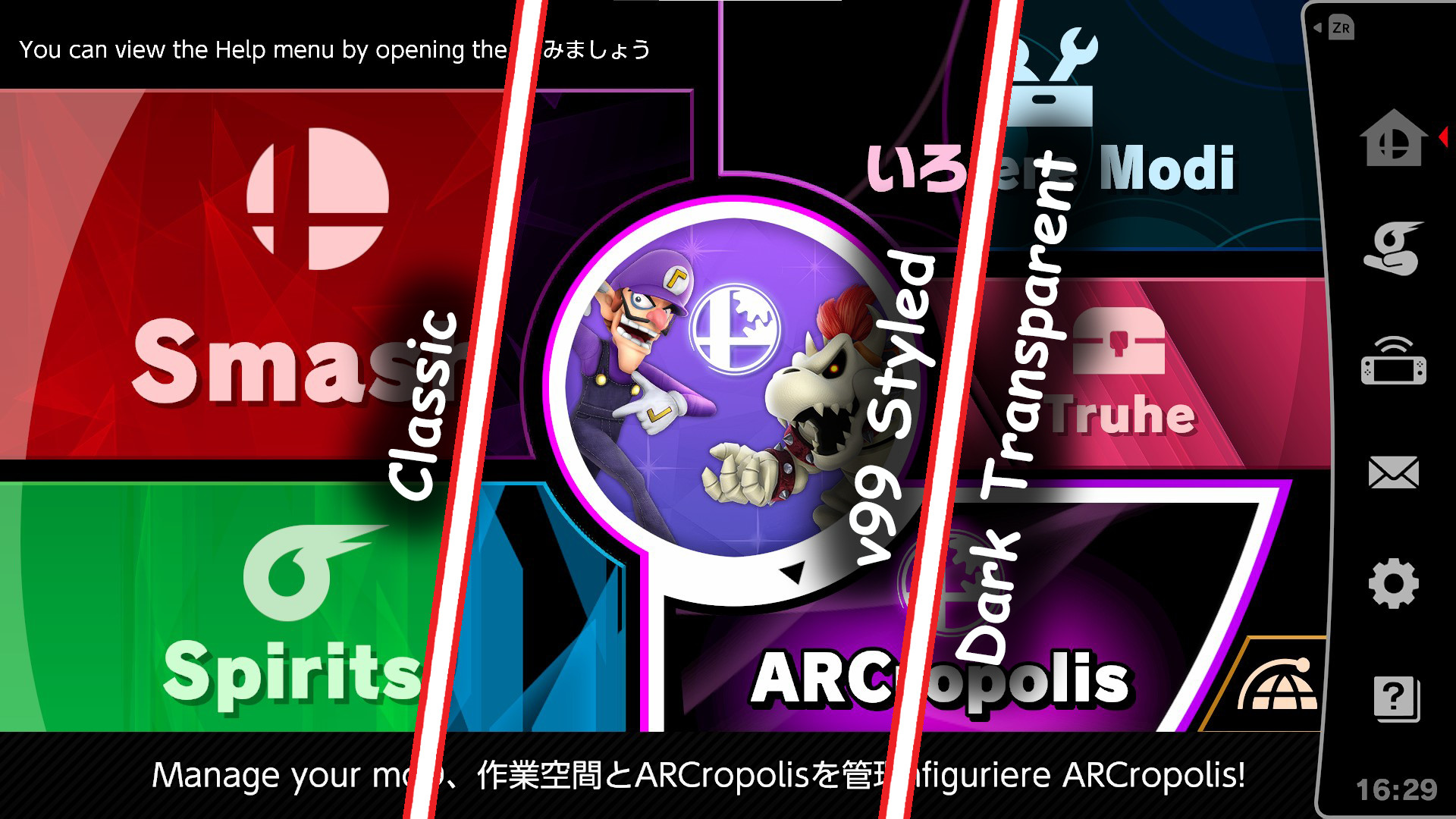 Switched eShop and Online buttons Mod for Super Smash Bros. Ultimate ...