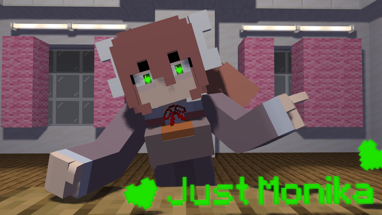 DDLC Epiphany Minecraft Skin Mod Mod for Friday Night Funkin' | FNF Mods