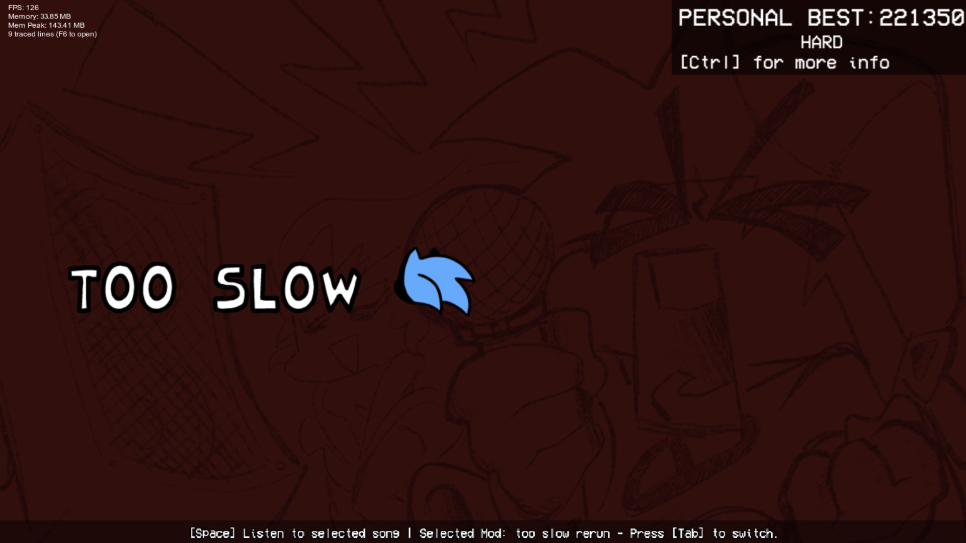 Too Slow (Awe Remix) Mod for Friday Night Funkin' | FNF Mods