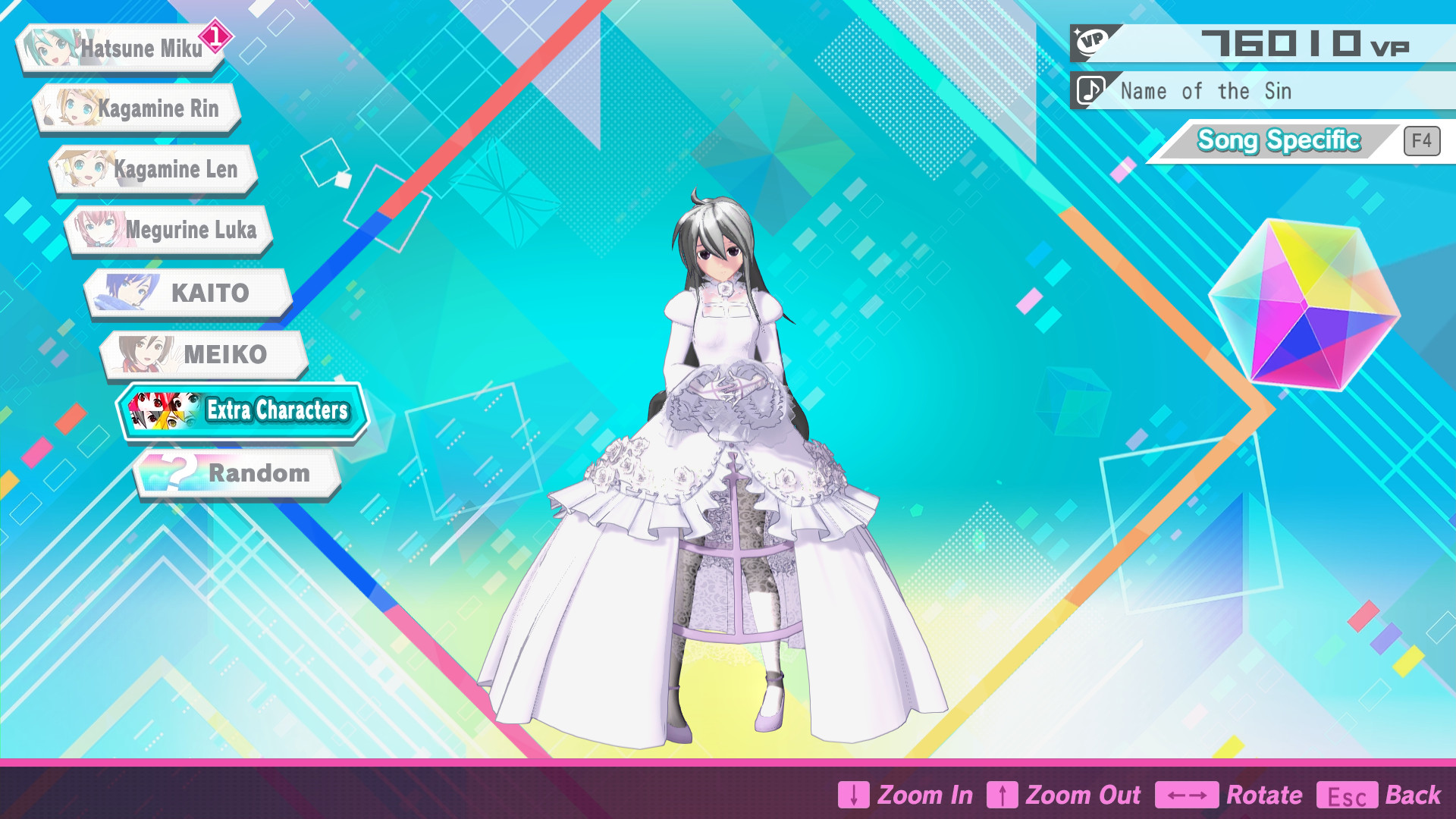 Rosa Bianca Haku Mod for Hatsune Miku: Project DIVA Mega Mix+ ...