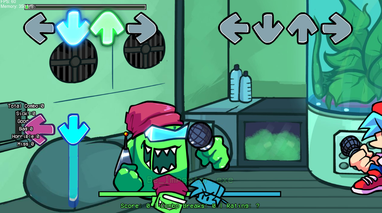 Impostor V5 Lime Green Week in Psych Engine [Friday Night Funkin'] [Mods]