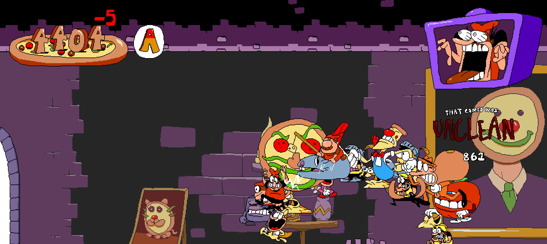 crumbling tower of pizza but you save EVERYONE Mod for Pizza Tower | PT ...