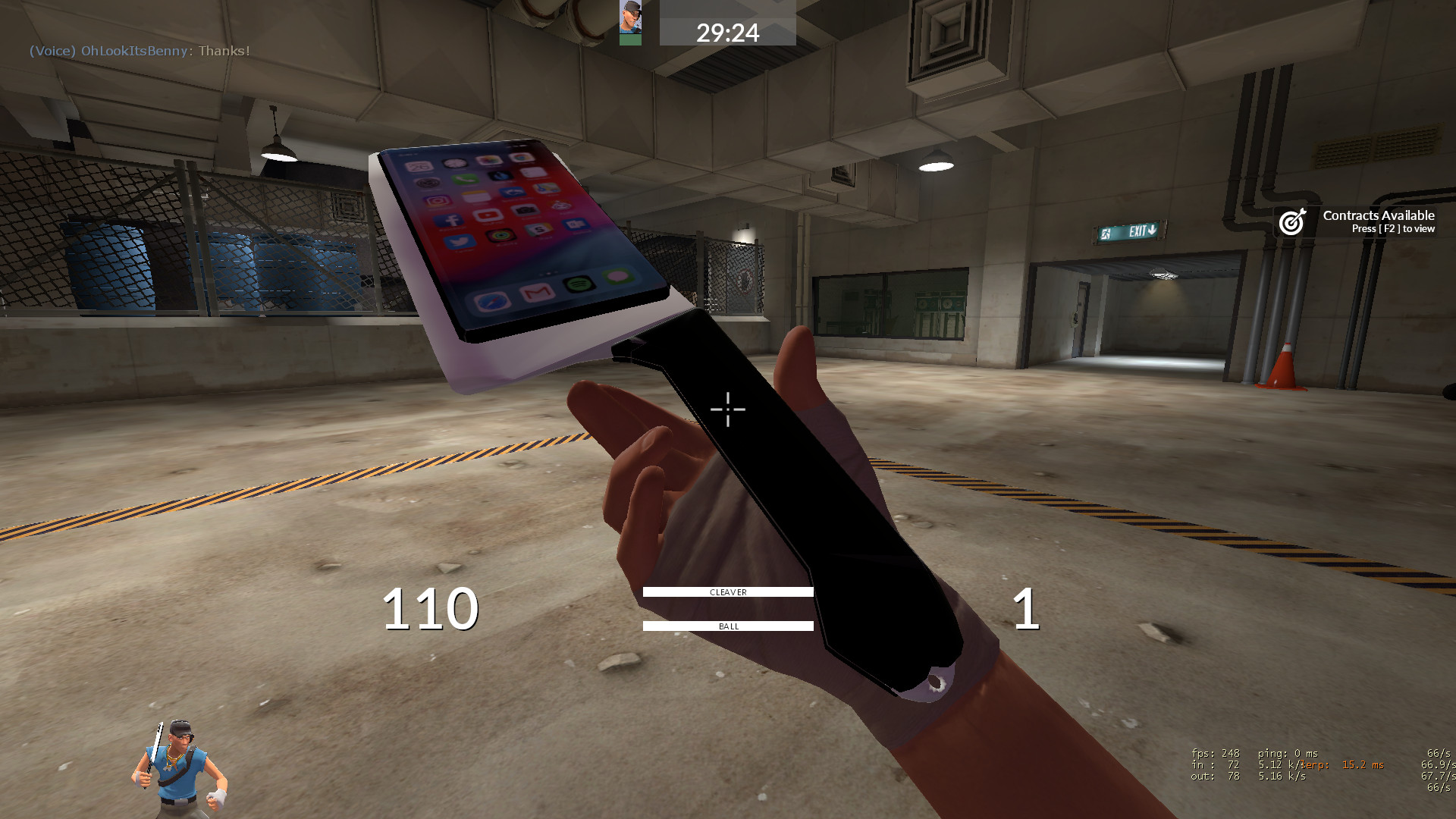 Scout's Precious Cleaver Iphone Case Mod for Team Fortress 2 | TF2 Mods