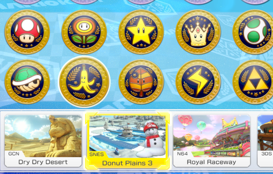 Donuts-Plains-3 snow pack [mario kart 8 deluxe] [Mario Kart 8 Deluxe ...