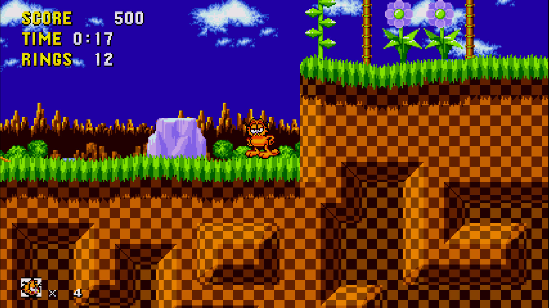 Garfield in Sonic 1 Forever Mod for Sonic the Hedgehog Forever | S1F Mods