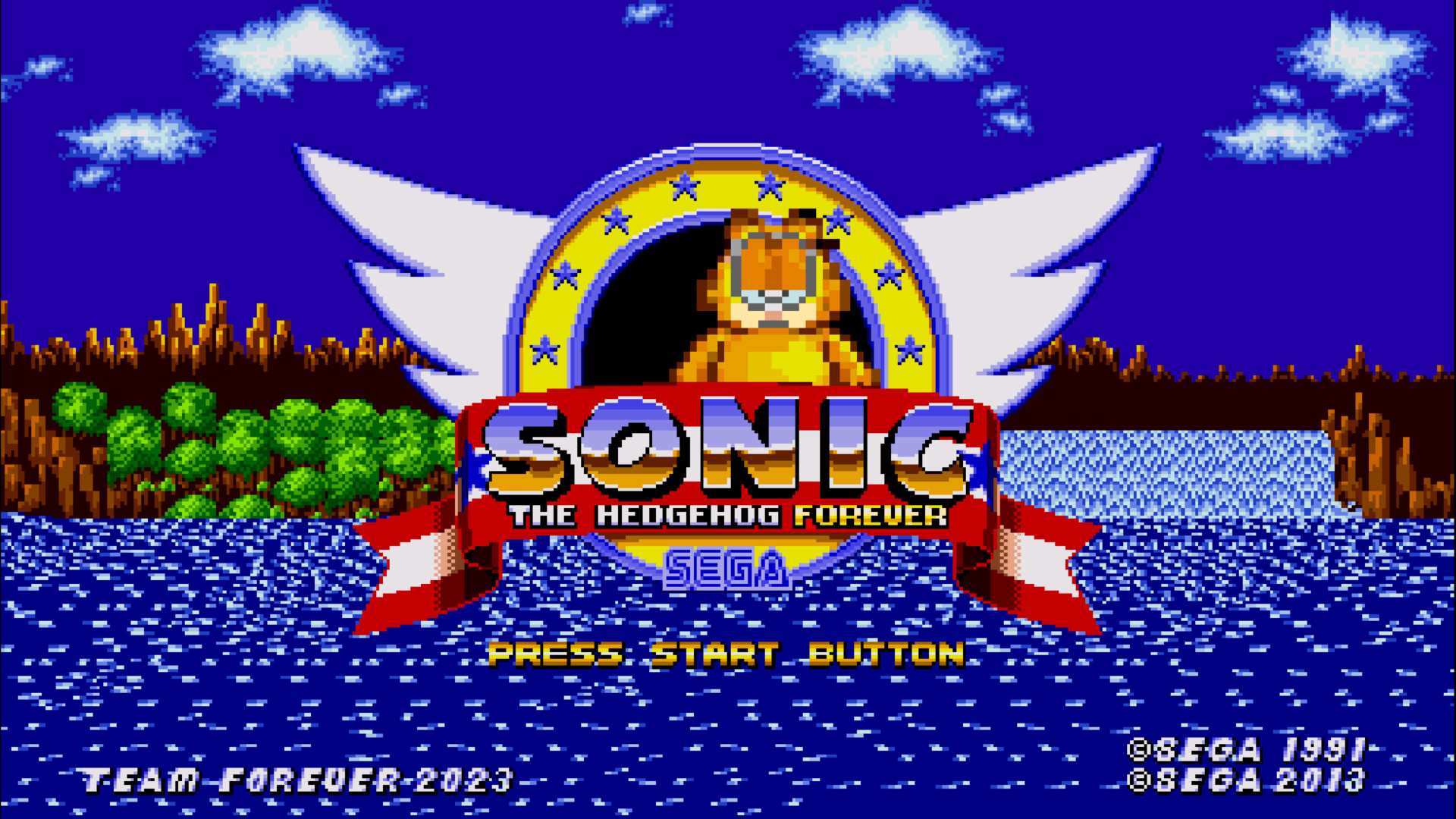 Garfield in Sonic 1 Forever Mod for Sonic the Hedgehog Forever | S1F Mods