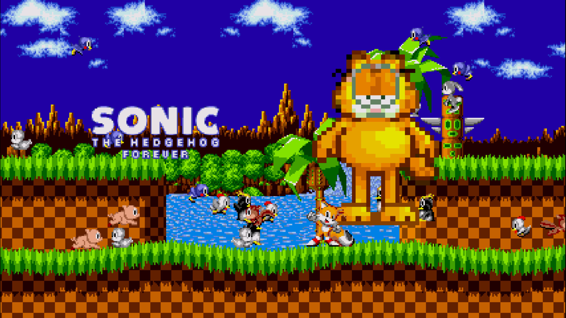 Garfield in Sonic 1 Forever Mod for Sonic the Hedgehog Forever | S1F Mods