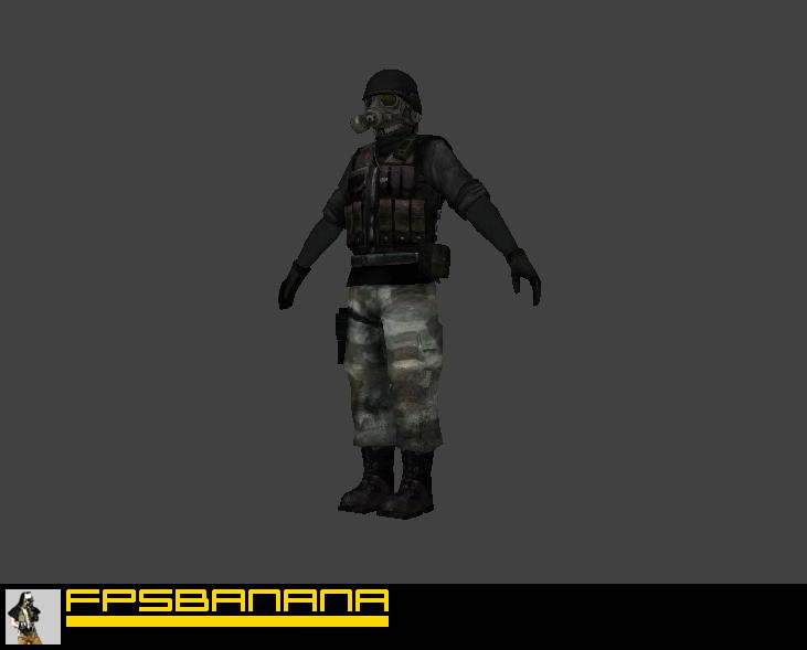 Terrorist w/gasmask and helmet Mod for Counter-Strike: Source | CS:S Mods