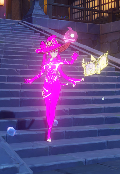 Pink Highlighter Mona Mod for Genshin Impact | GI Mods