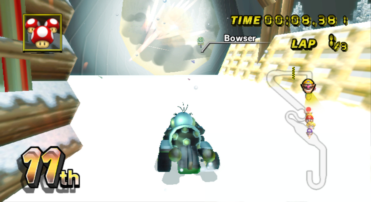 Wii DK Summit but offroad is Lava [Mario Kart Wii] [Mods]