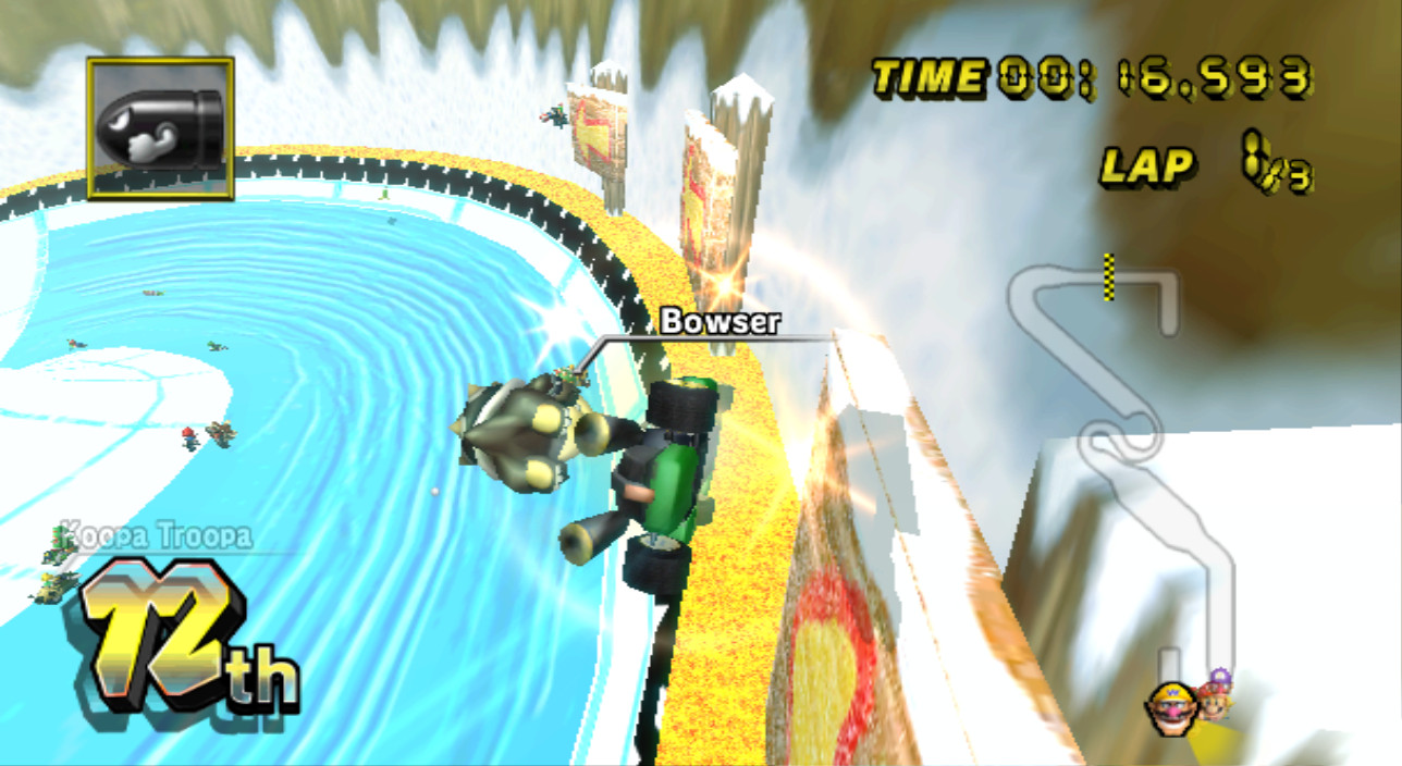 Wii DK Summit but offroad is Lava [Mario Kart Wii] [Mods]