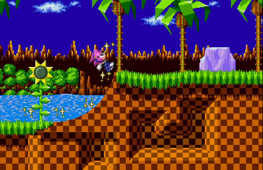 Edge Amy in Sonic 1 Forever Mod for Sonic the Hedgehog Forever | S1F Mods