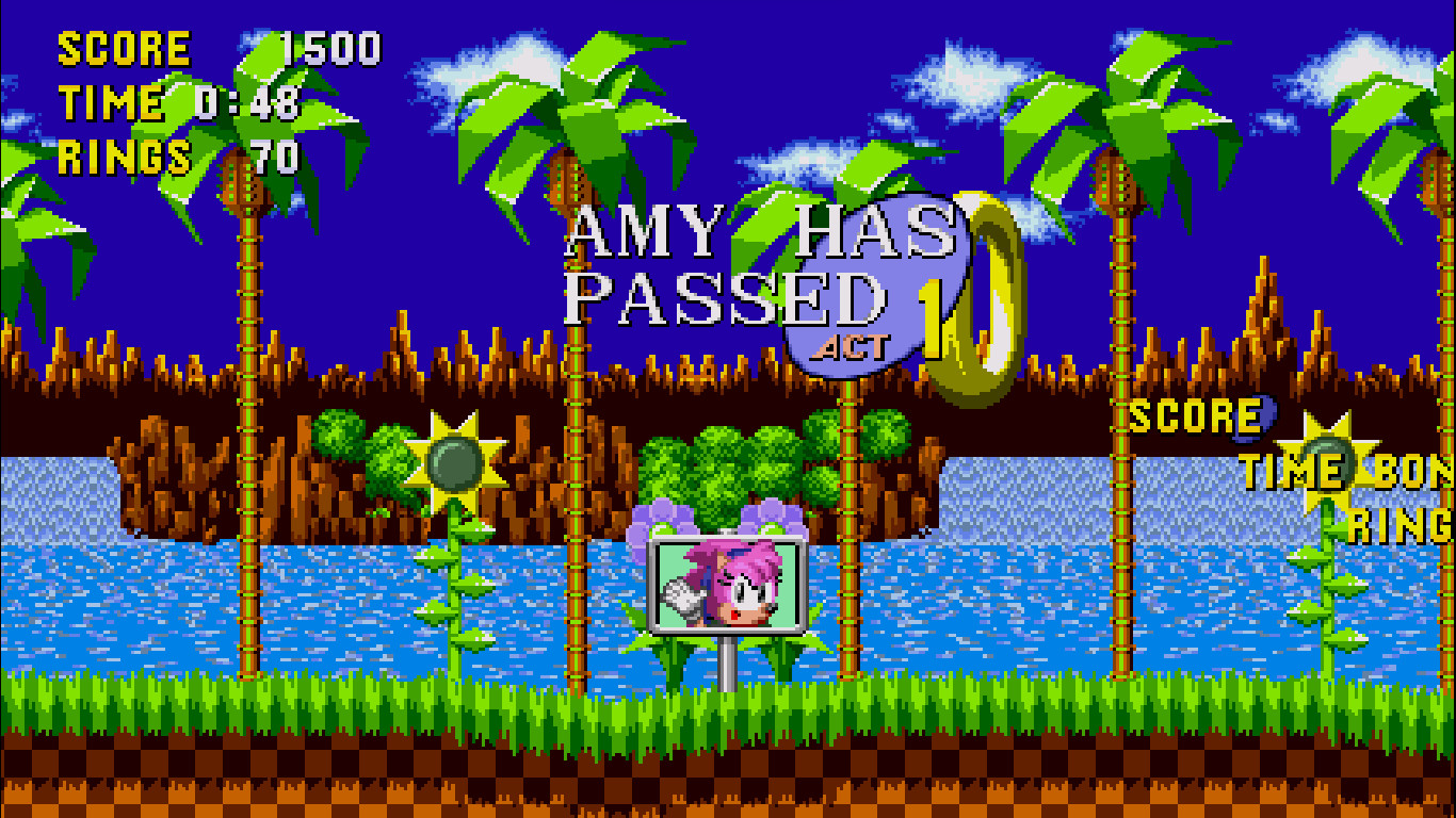 Edge Amy in Sonic 1 Forever Mod for Sonic the Hedgehog Forever | S1F Mods