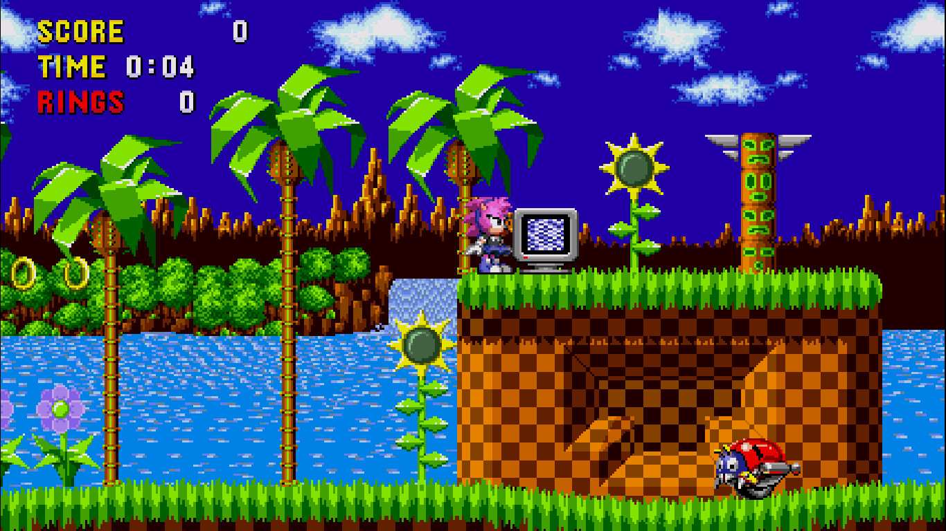 Edge Amy in Sonic 1 Forever Mod for Sonic the Hedgehog Forever | S1F Mods