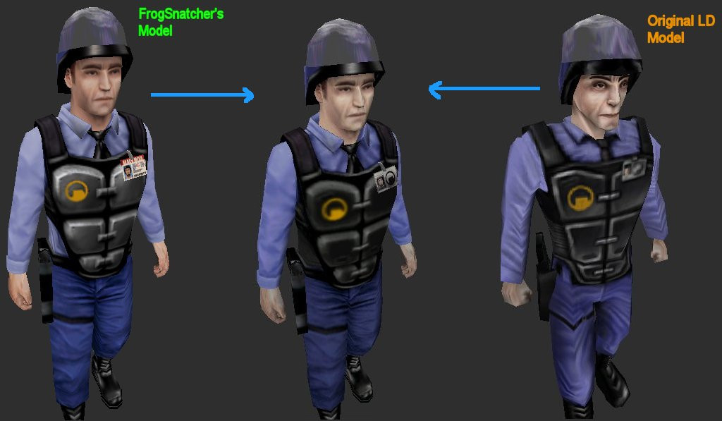 HD Barney with LD Color Style Mod for Half-Life | HL Mods