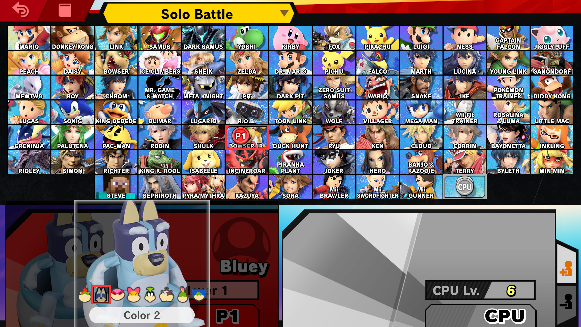 Bluey Mod for Super Smash Bros. Ultimate | SSBU Mods