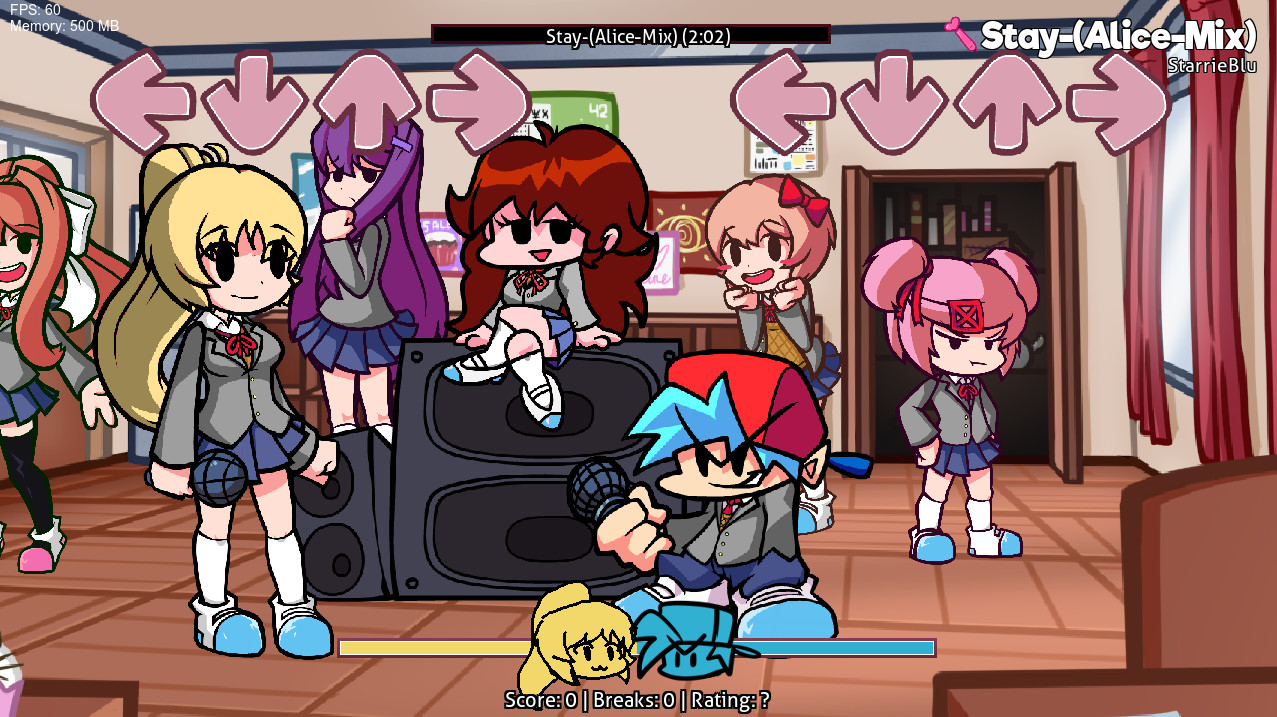 DDTO Vs Alice (Fan Character) Mod for Friday Night Funkin' | FNF Mods