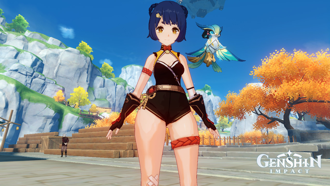 Xiangling Thicc + Neckline Mod for Genshin Impact | GI Mods