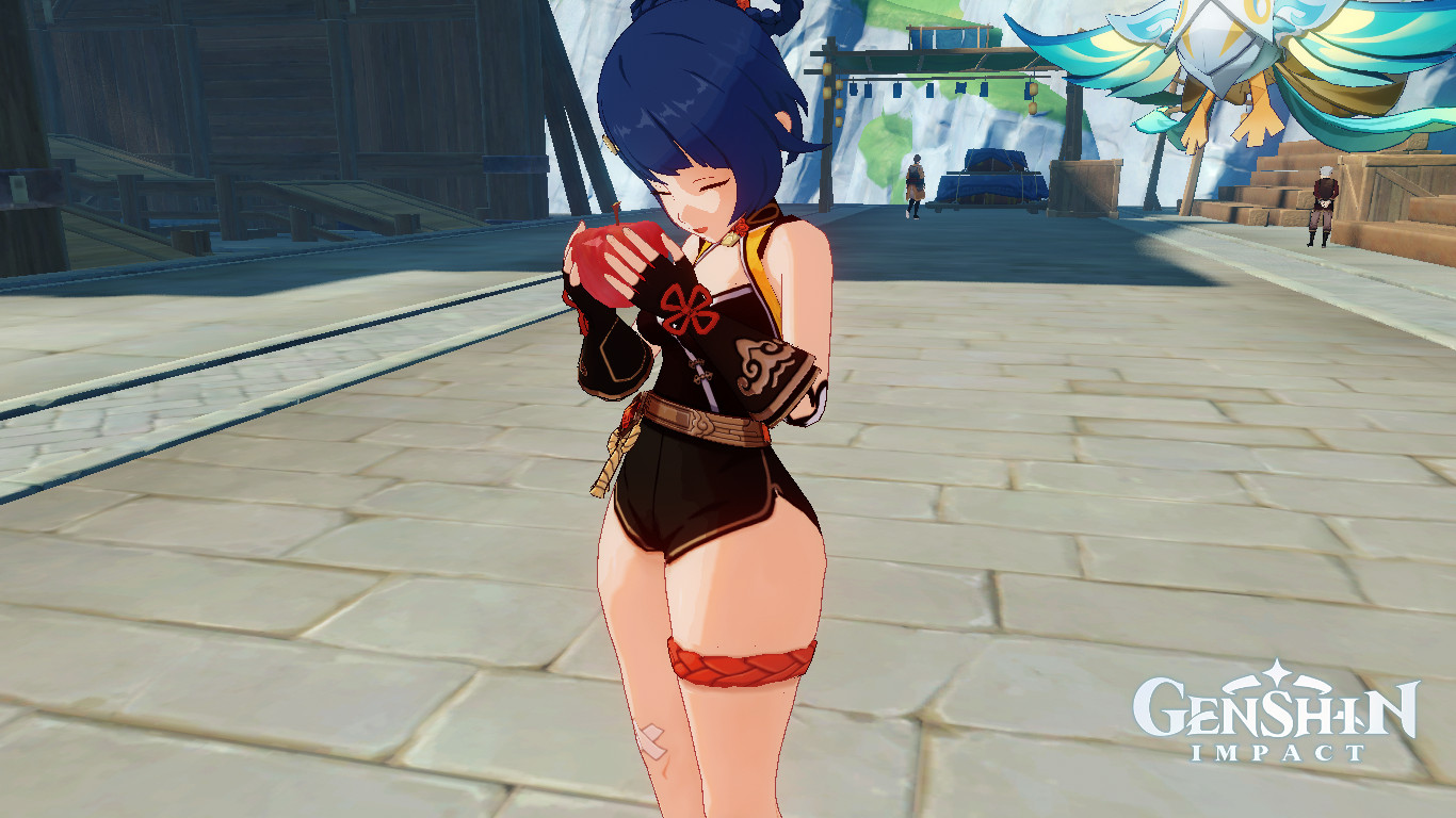 Xiangling Thicc + Neckline Mod for Genshin Impact | GI Mods