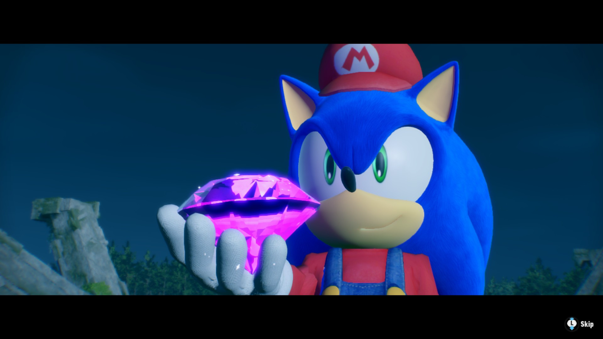 Sonic in Mario's outfit Mod for Sonic Frontiers | Frontiers Mods