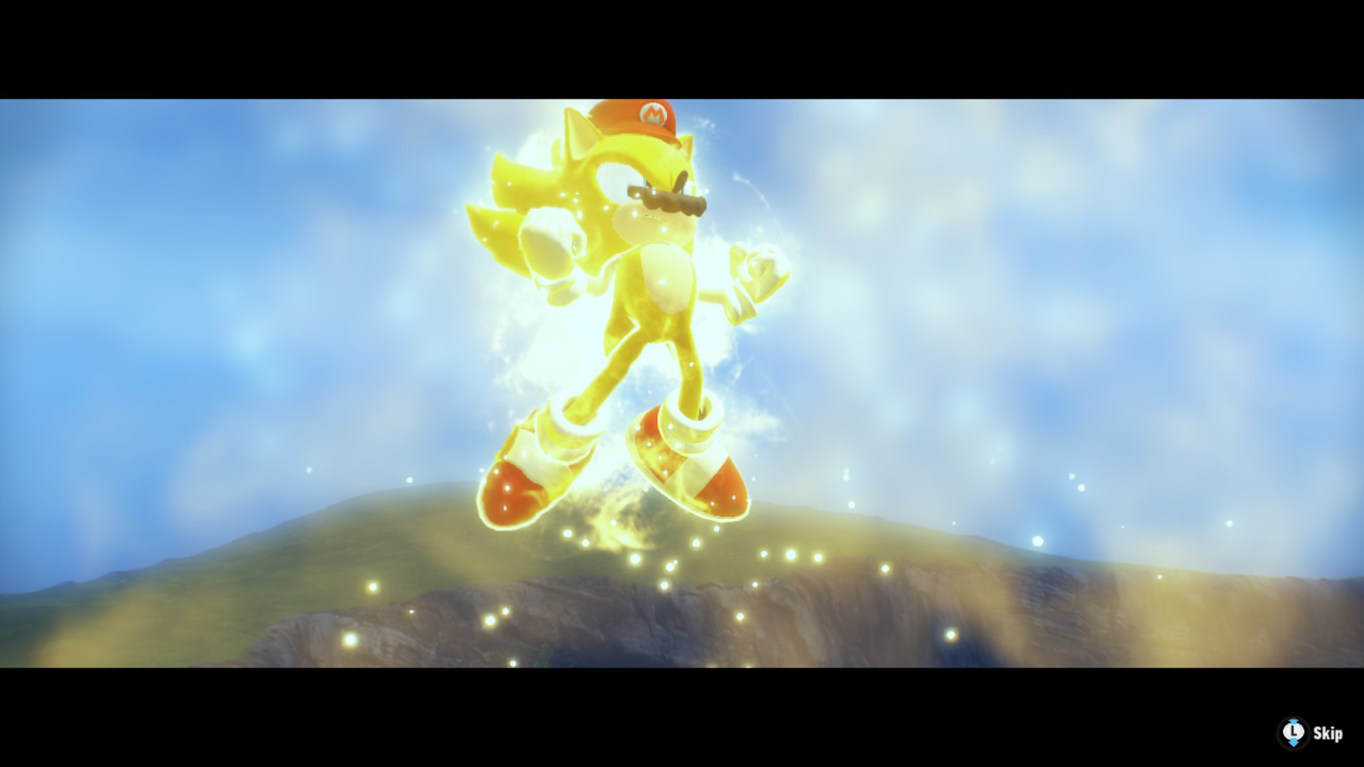 Sonic in Mario's outfit Mod for Sonic Frontiers | Frontiers Mods