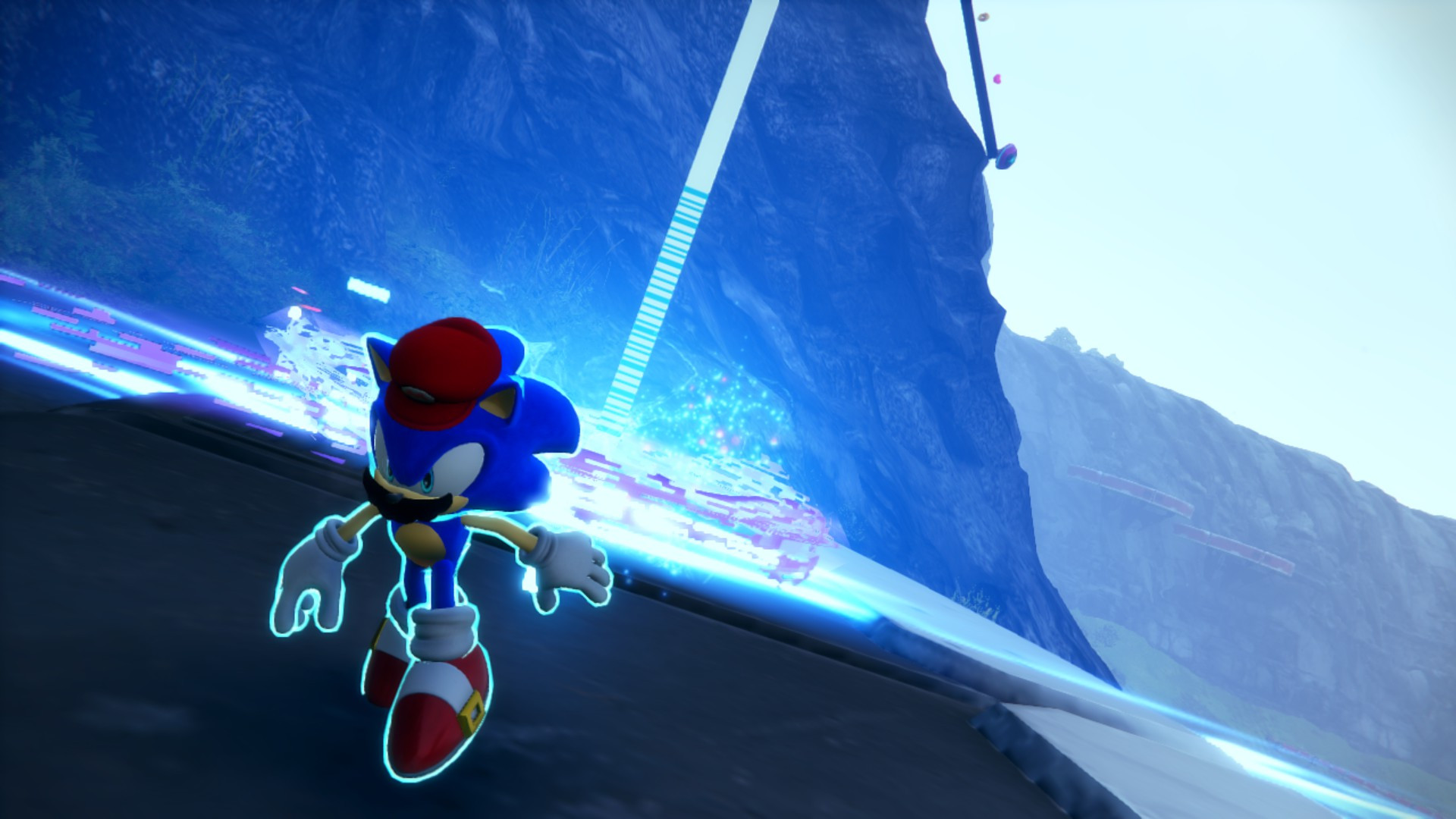 Sonic in Mario's outfit Mod for Sonic Frontiers | Frontiers Mods