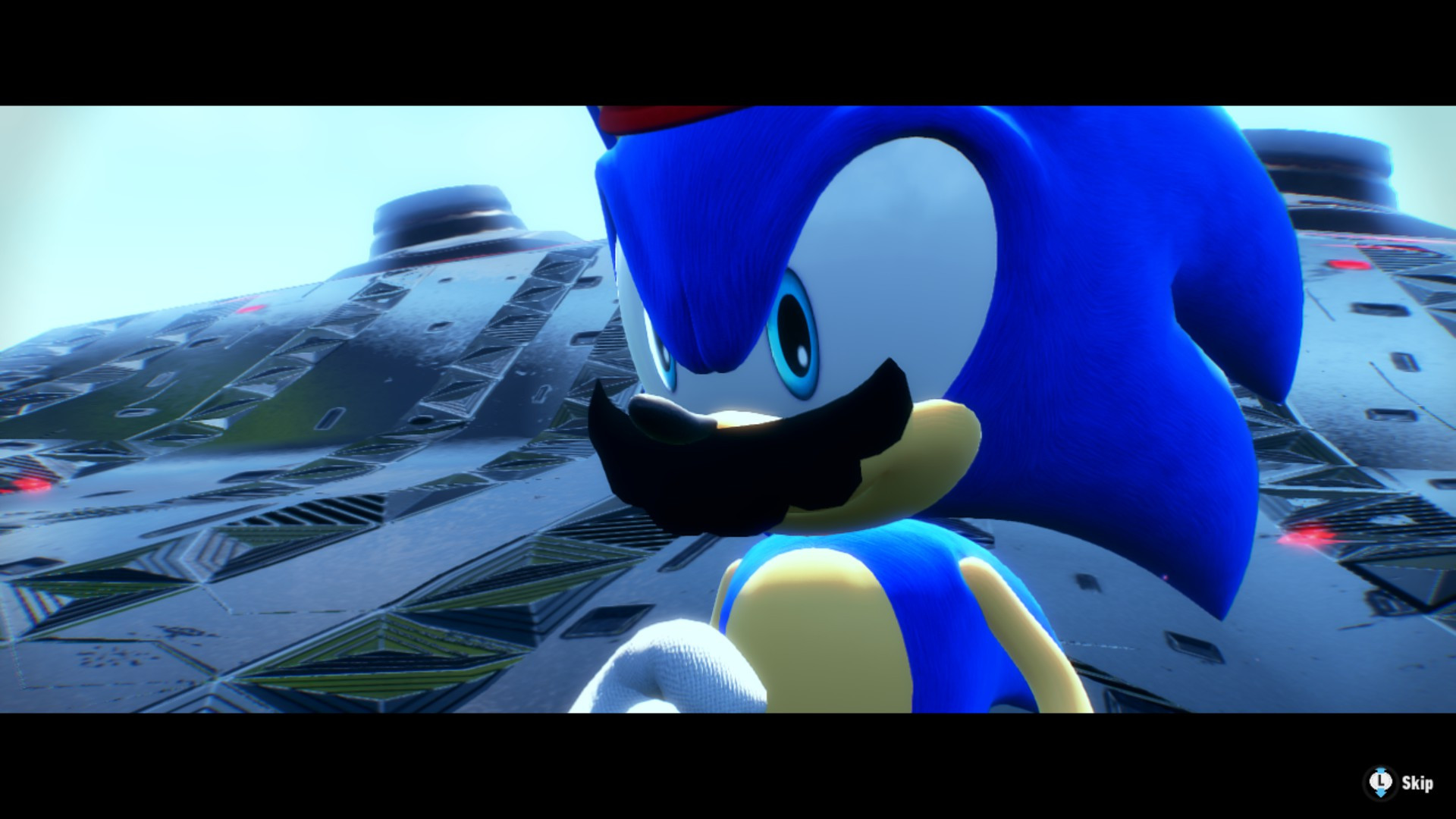 Sonic in Mario's outfit Mod for Sonic Frontiers | Frontiers Mods