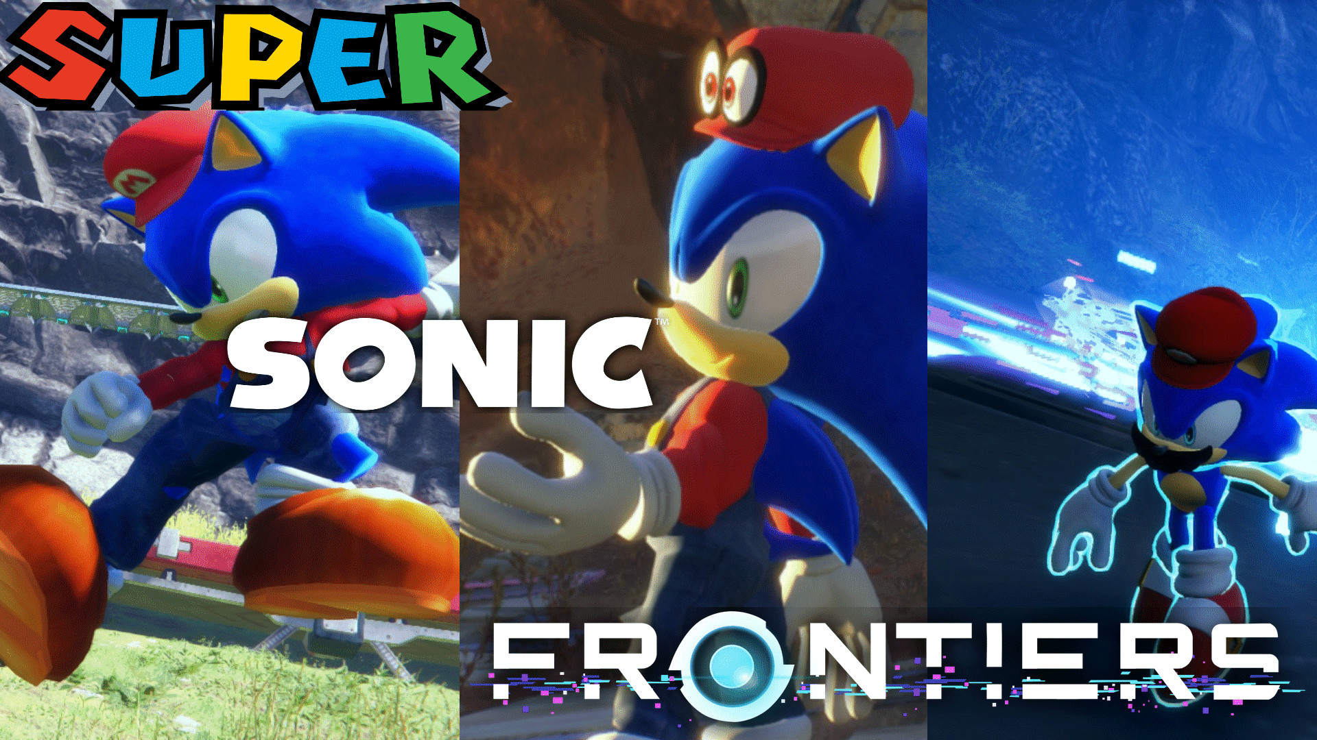 Sonic in Mario's outfit Mod for Sonic Frontiers | Frontiers Mods