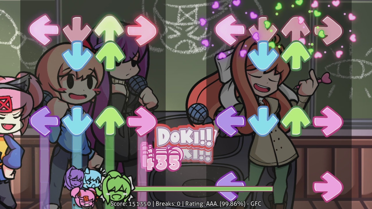 Doki Doki Takeover MANIA! Mod for Friday Night Funkin' | FNF Mods