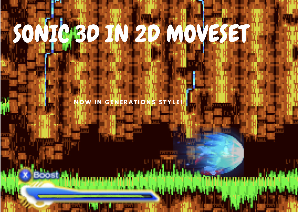 Sonic Generations-styled 3D2D Moveset Mod for Sonic 3 A.I.R. | S3AIR Mods