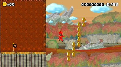 NSMBU Autumn Theme Mod for Super Mario Maker for Nintendo 3DS | SMM3DS Mods