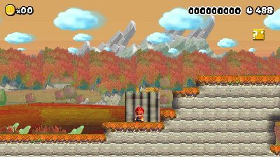 NSMBU Autumn Theme Mod for Super Mario Maker for Nintendo 3DS | SMM3DS Mods