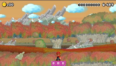 NSMBU Autumn Theme Mod for Super Mario Maker for Nintendo 3DS | SMM3DS Mods