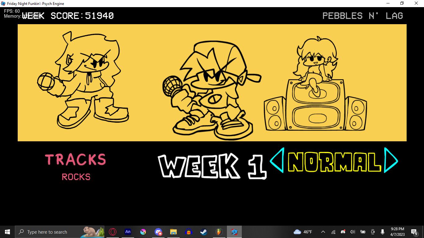 Fnf vs Pebbles n' lag DEMO VERSION Mod for Friday Night Funkin' | FNF Mods