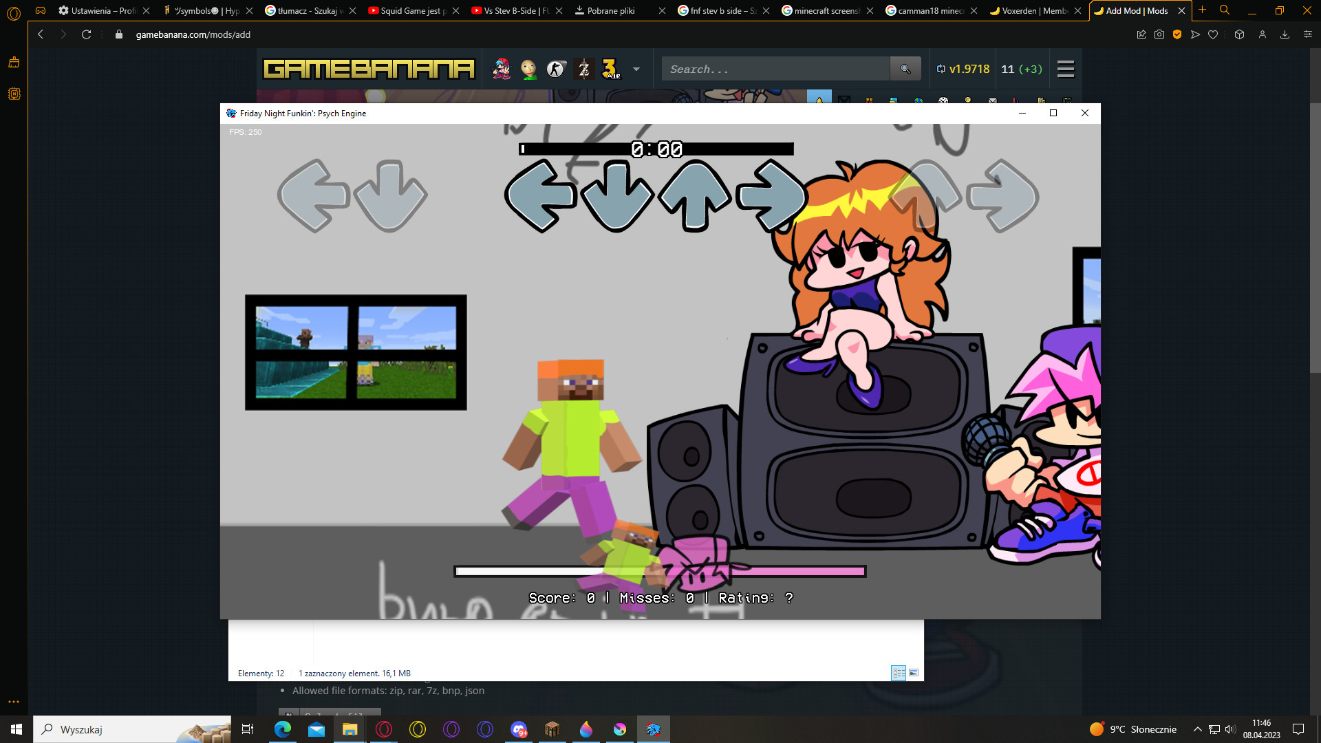 Fnf Vs stev b side 3Dfied Mod for Friday Night Funkin' | FNF Mods