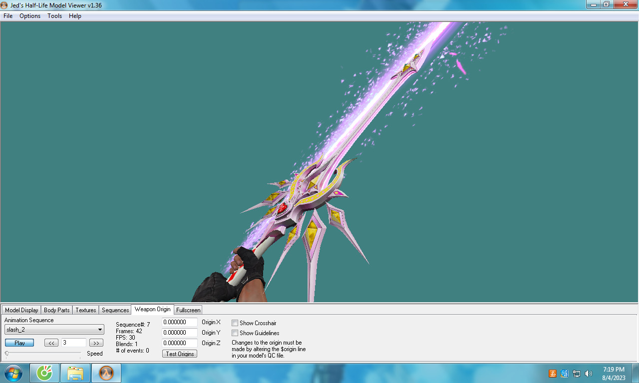 Magical heart prism sword Mod for Counter-Strike 1.6 | CS1.6 Mods