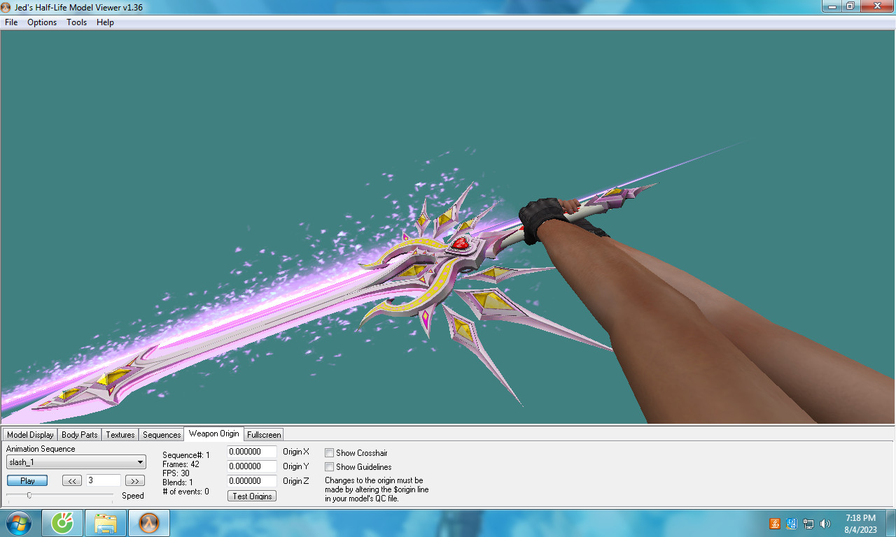 Magical heart prism sword Mod for Counter-Strike 1.6 | CS1.6 Mods