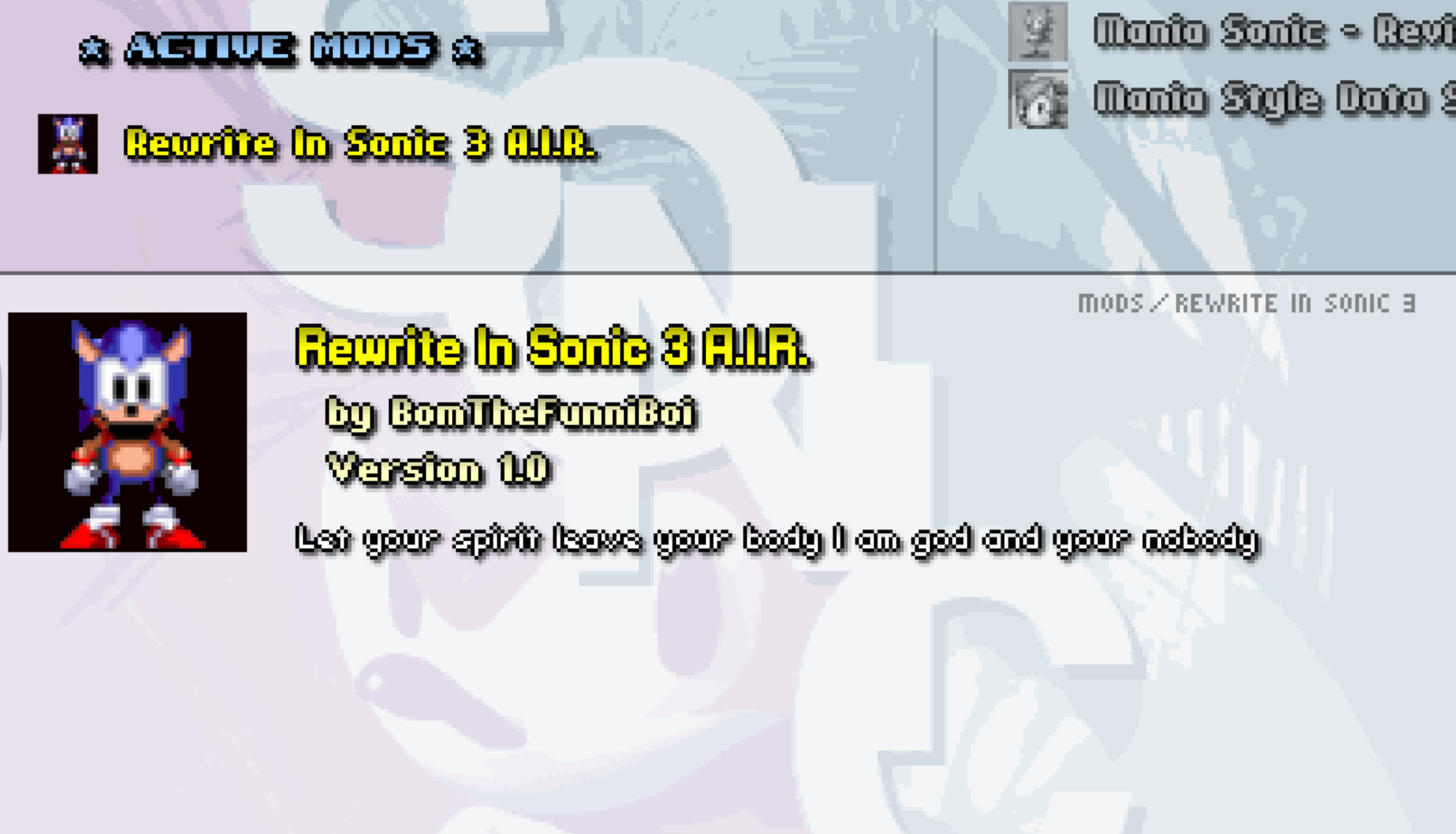 Rewrite in Sonic 3 A.I.R. [Sonic 3 A.I.R.] [Mods]