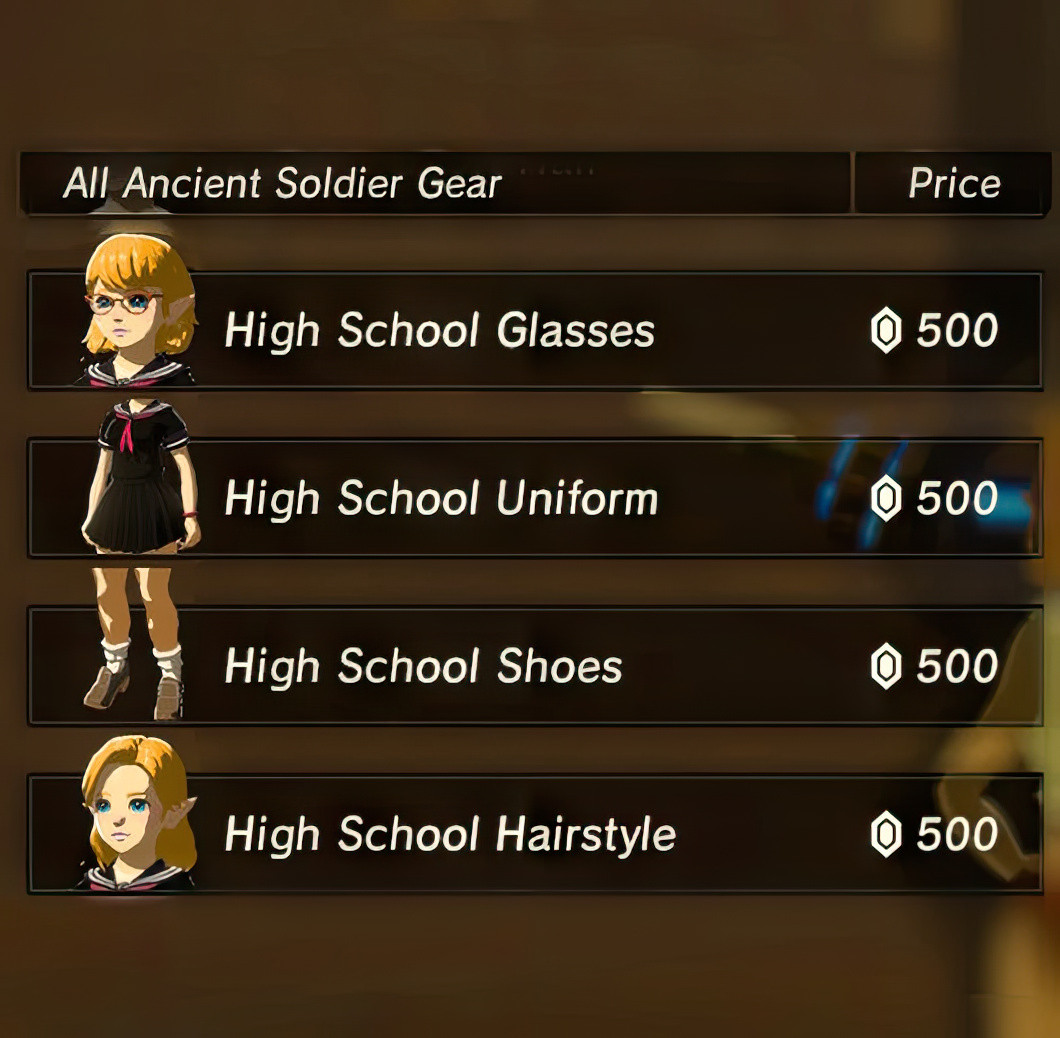 Linkle Old High School Uniform [The Legend of Zelda: Breath of the Wild ...