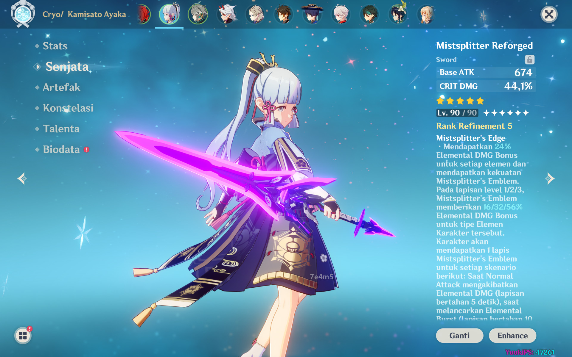 Might of An-Utu (HI3) over Mistsplitter & LOFI Mod for Genshin Impact ...