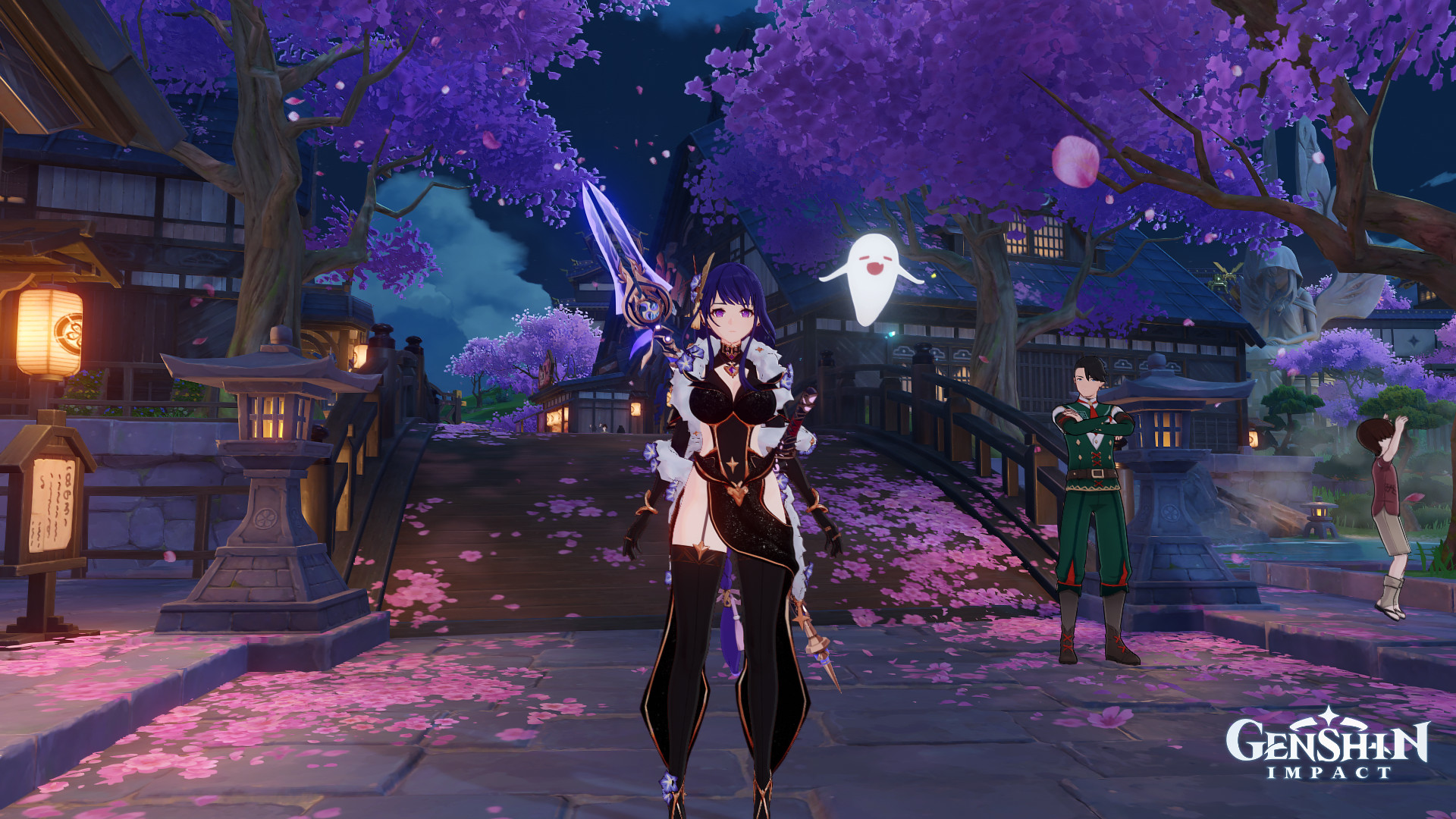 Elegant Raiden Shogun - Black Dress Mod for Genshin Impact | GI Mods