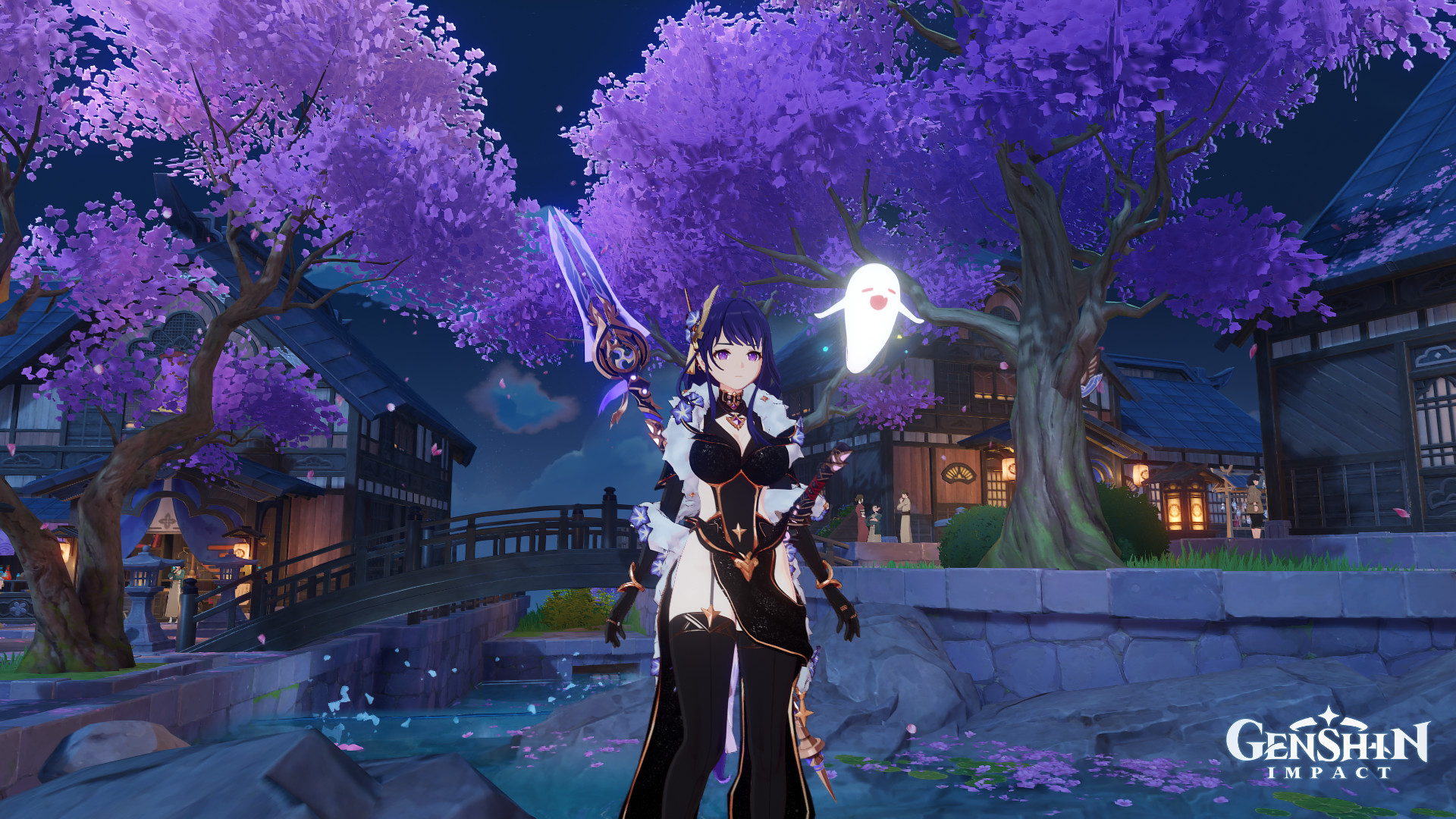 Elegant Raiden Shogun - Black Dress Mod for Genshin Impact | GI Mods