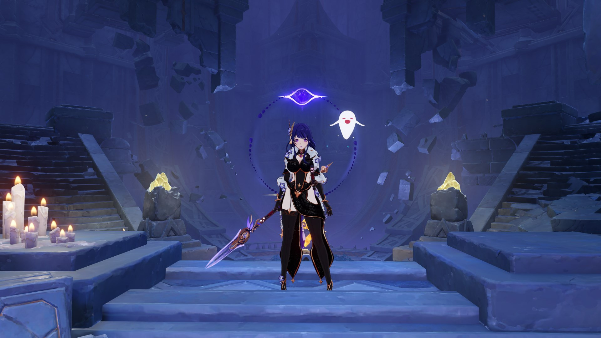 Elegant Raiden Shogun - Black Dress Mod for Genshin Impact | GI Mods