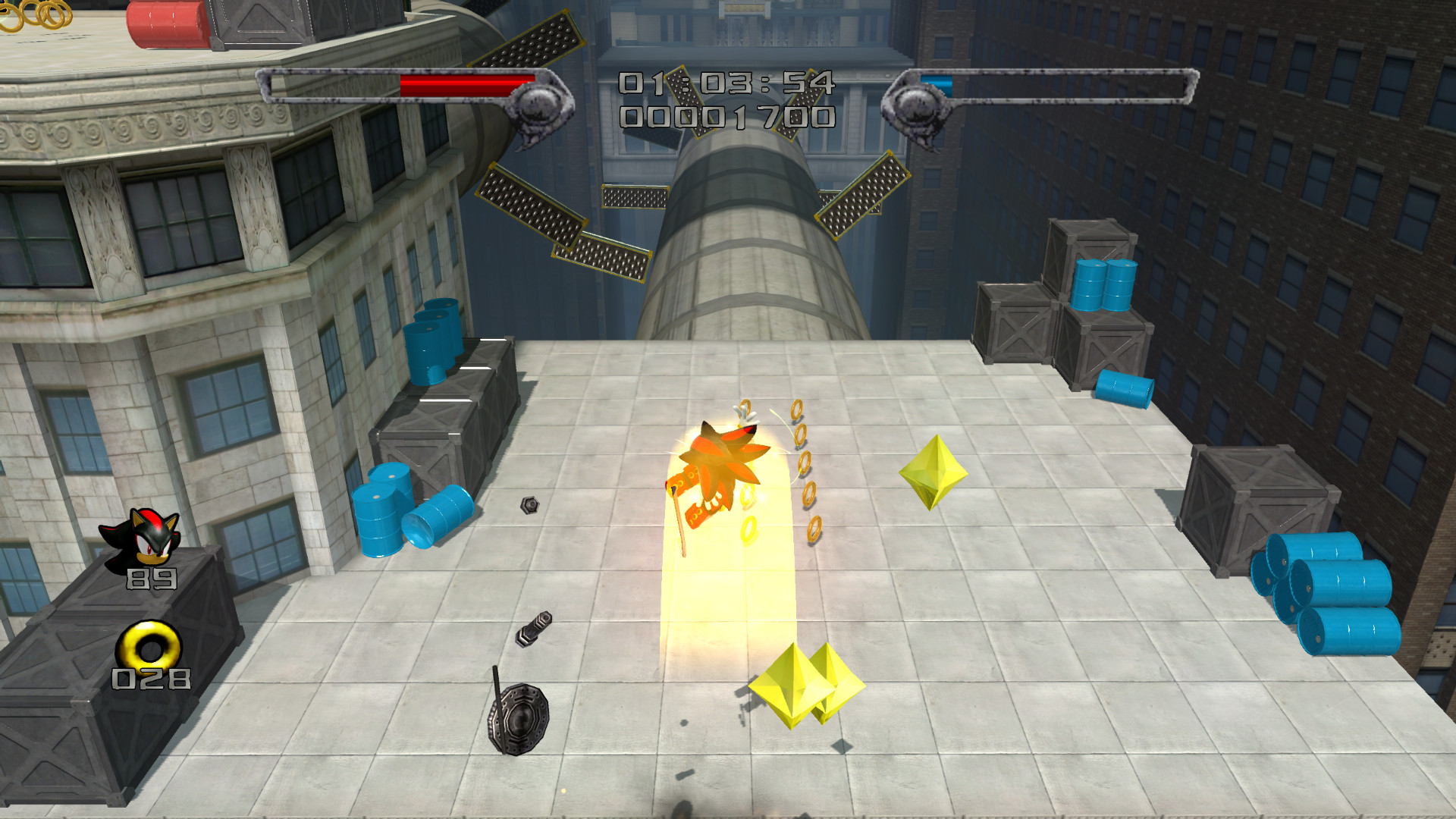 Shadow the Hedgehog HUD [Sonic Unleashed (X360/PS3)] [Mods]