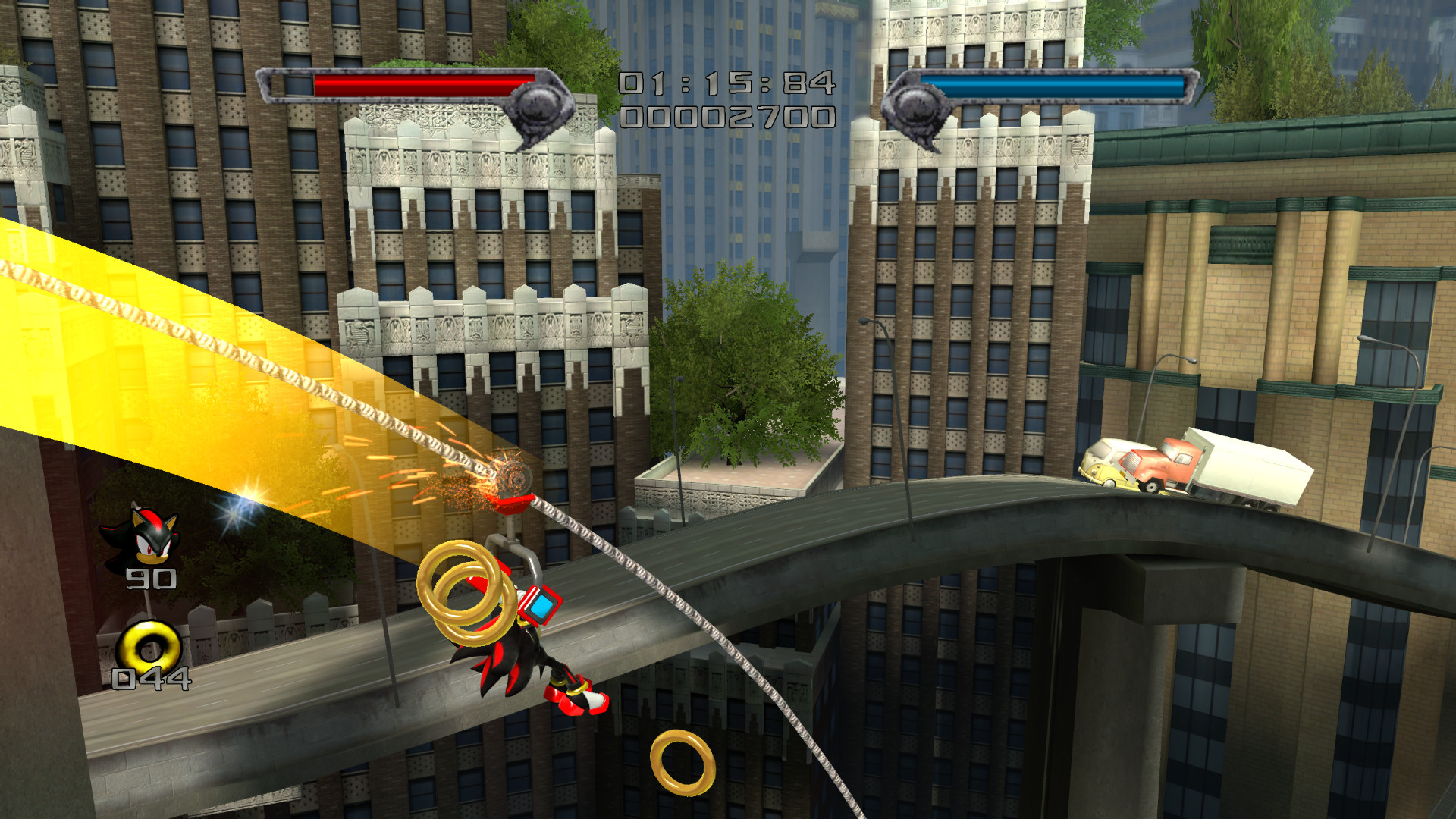 Shadow the Hedgehog HUD [Sonic Unleashed (X360/PS3)] [Mods]