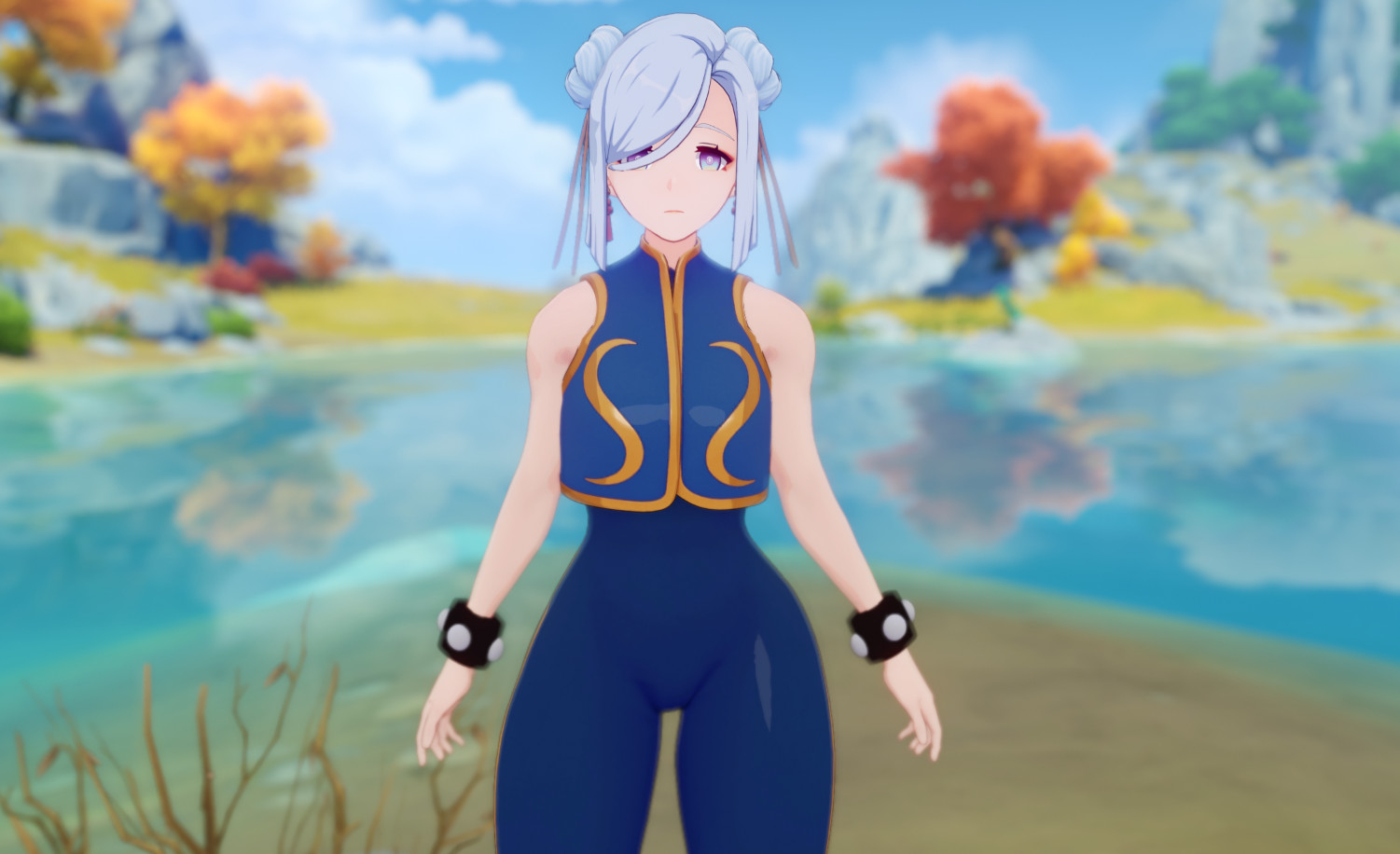 Chun-Li Shenhe! Mod for Genshin Impact | GI Mods