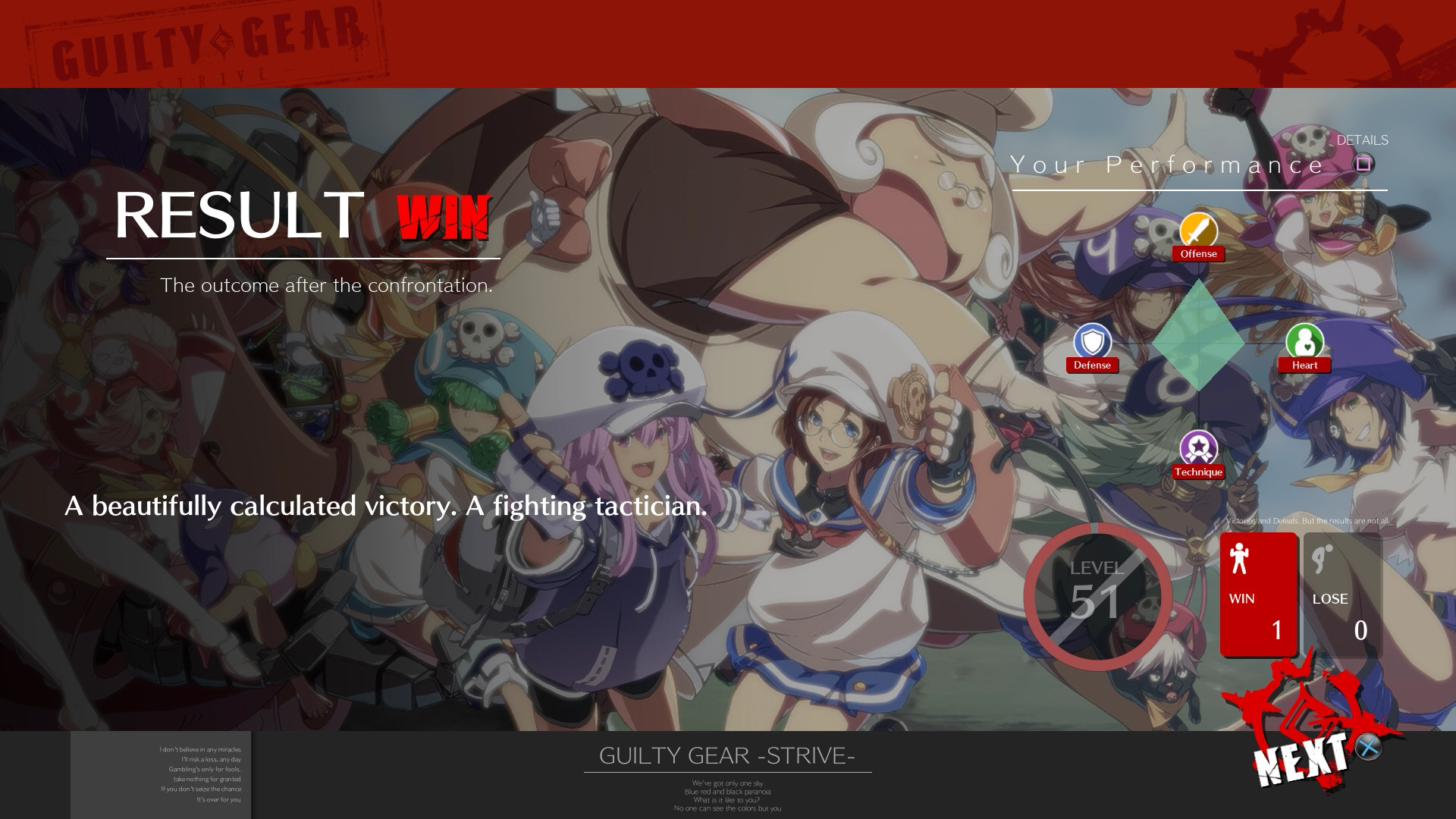 Identeitei Meltdown (Onimai OP) over Win Theme Mod for GUILTY GEAR -STRIVE- | GGST Mods