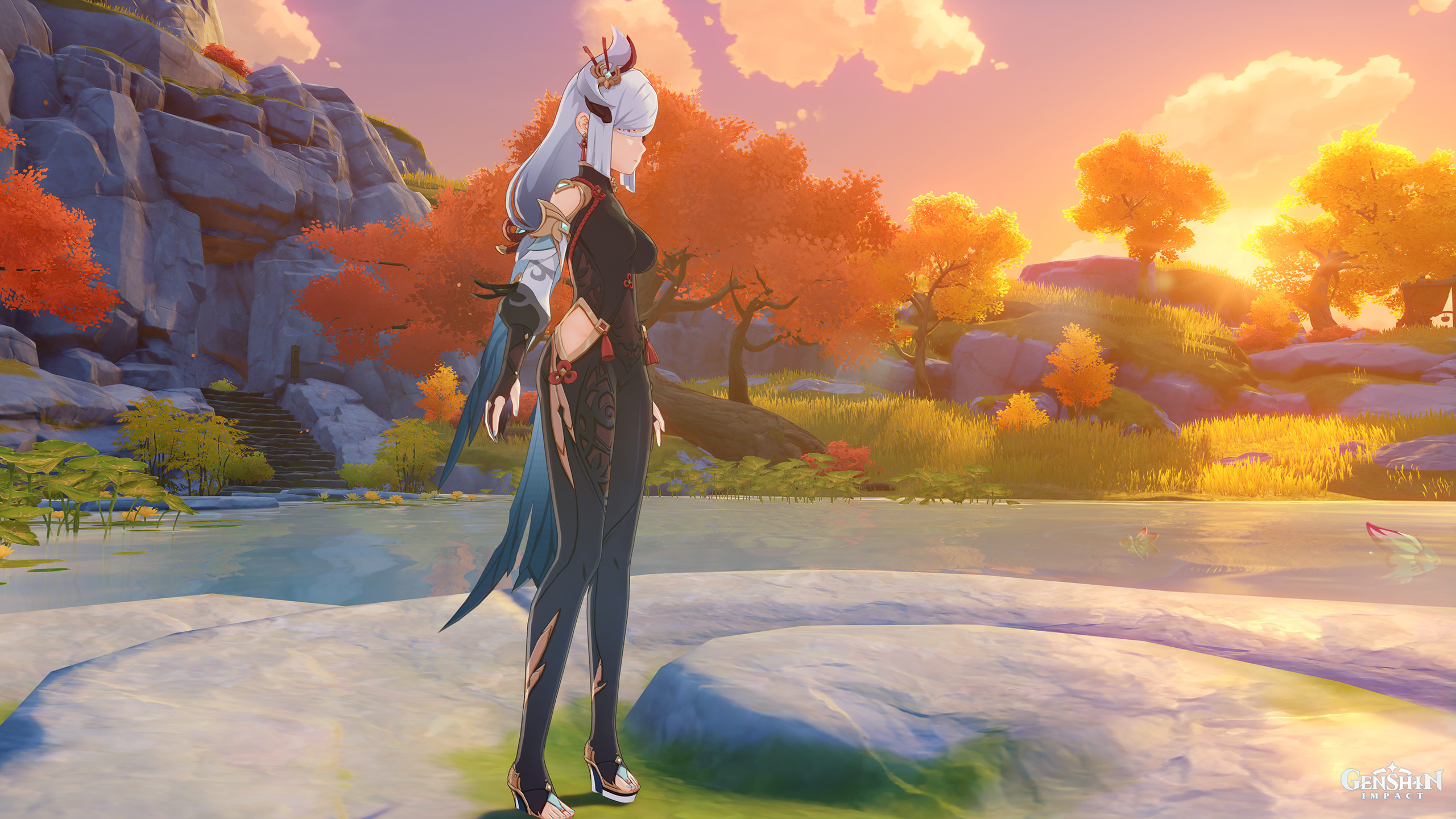 Shenhe No Chest Cloth Mod for Genshin Impact | GI Mods