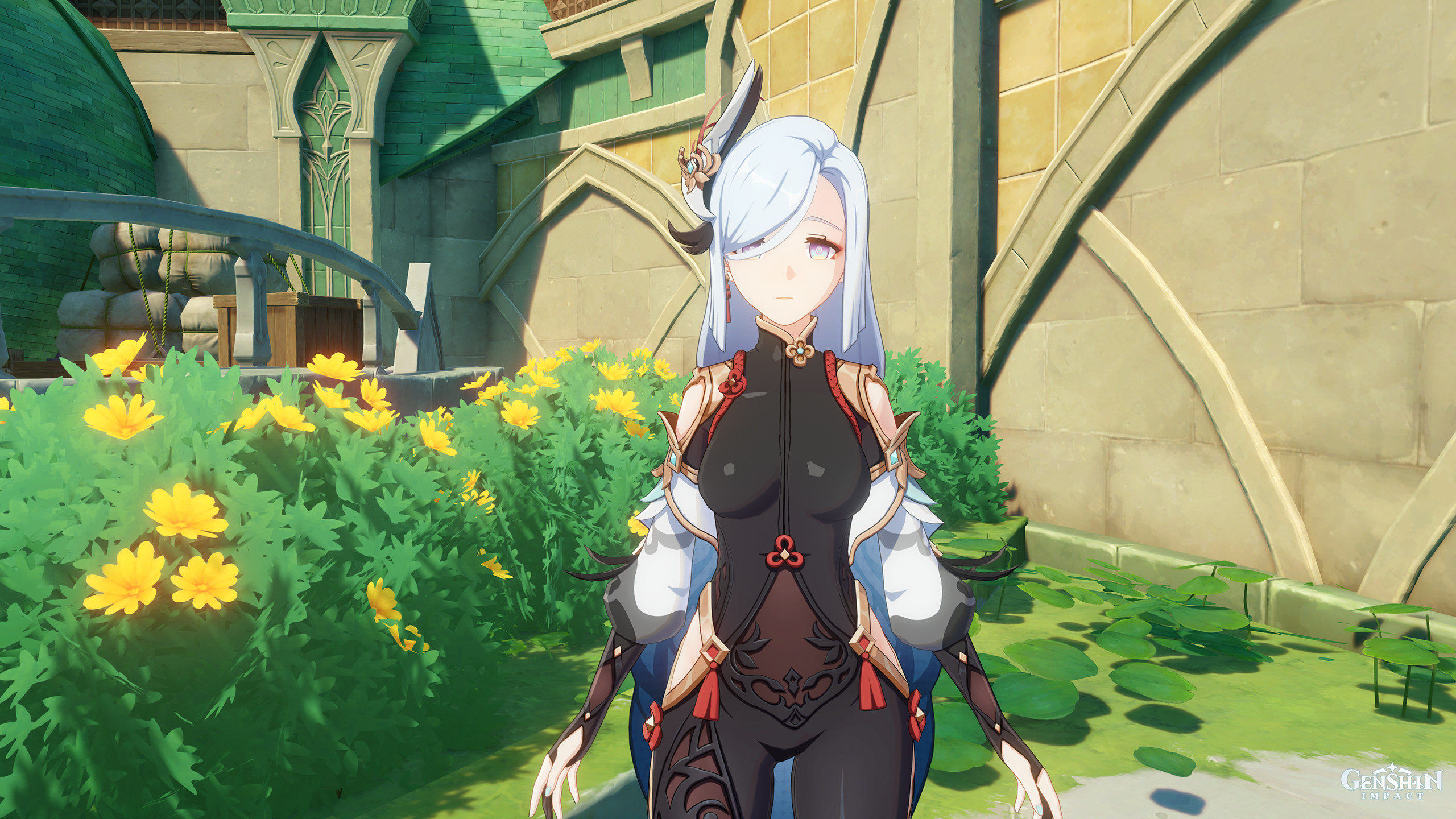 Shenhe No Chest Cloth Mod for Genshin Impact | GI Mods