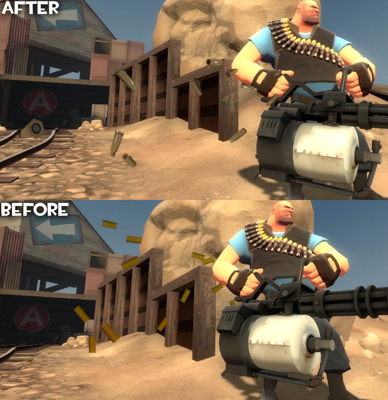 Minigun Casing Improvement Mod for Team Fortress 2 | TF2 Mods